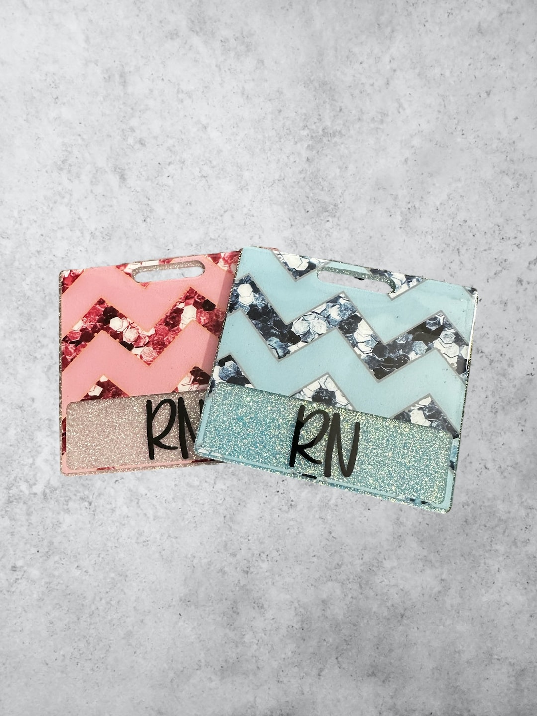 Chevron Sparkle Badge Buddy - Etsy