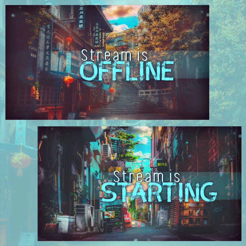 Asia Vibes Stream Overlays and Scenes pack for Twitch, Youtube ...