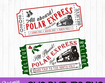 Polar Express Svg, Christmas Sign SVG, Polar Express , Santa Svg, Polar ...