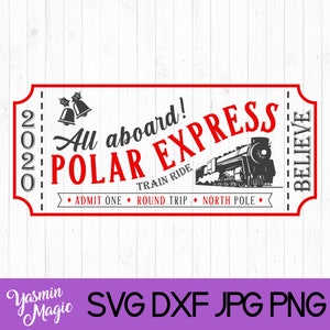 Polar Express Svg Christmas Sign SVG Polar Express Santa | Etsy