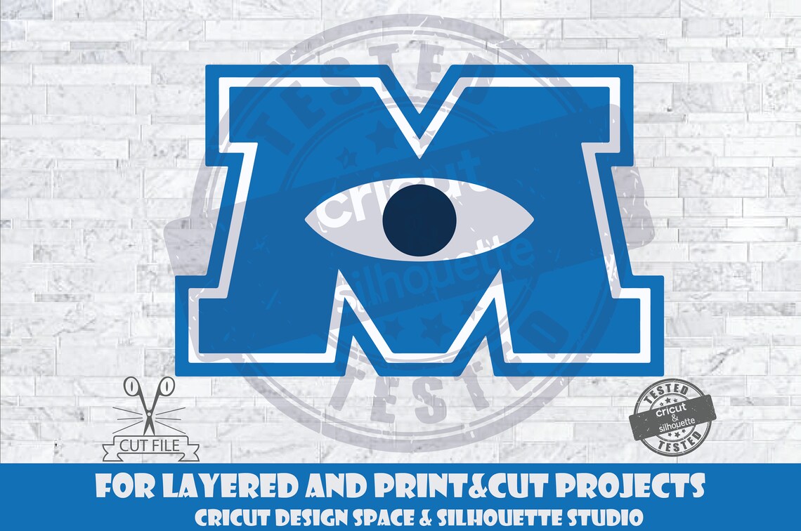 Monsters INC Logo SVG Design Files For Cricut Silhouette Cut | Etsy