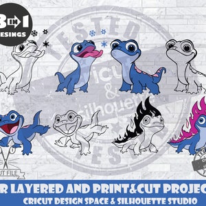 Frozen 2 SVG Bruni Bundle SVG Design Files for Cricut Silhouette Cut ...