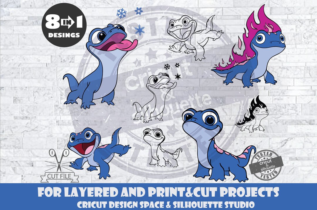 Frozen 2 SVG Bruni Bundle SVG Design Files for Cricut Silhouette Cut ...
