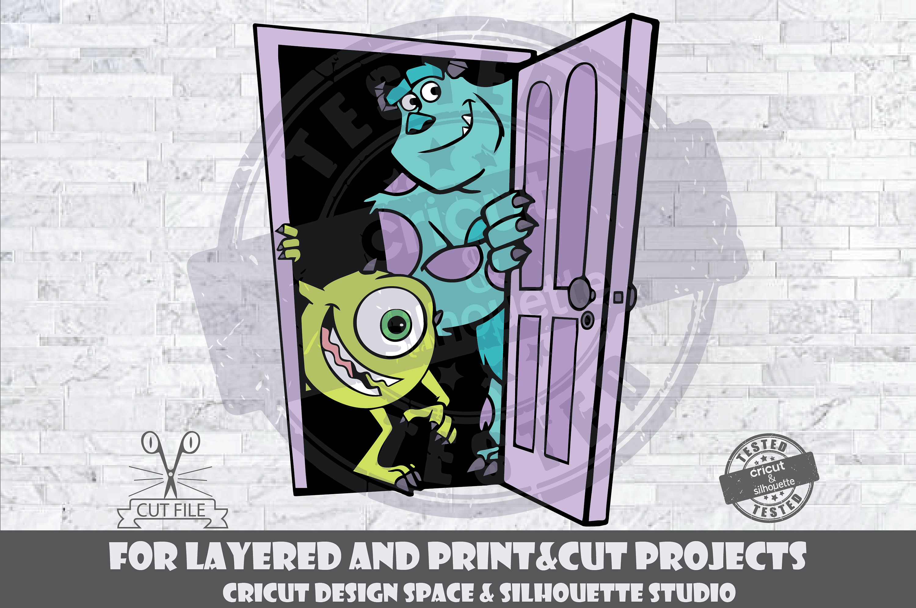 Monsters Inc Sully Door