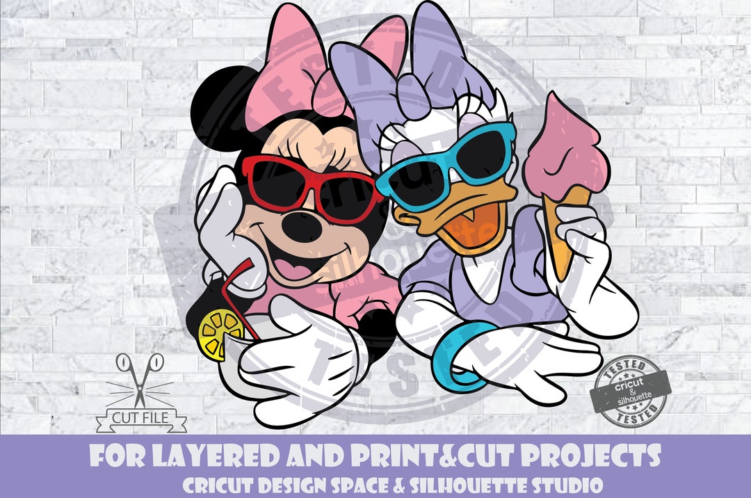 Minnie and Daisy SVG Design Files for Cricut Silhouette Cut Files ...