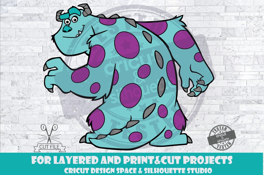 Monsters Inc SVG Sully SVG Design Files for Cricut Silhouette Cut Files ...