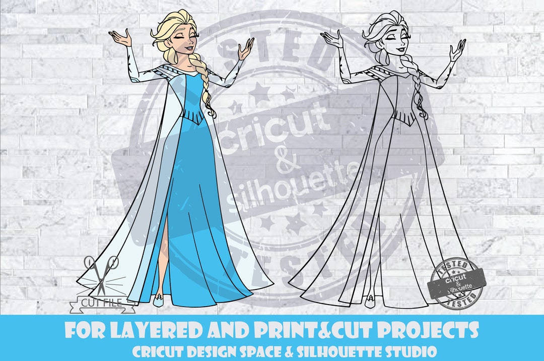Frozen SVG Elsa SVG Design Files for Cricut Silhouette Cut Files ...