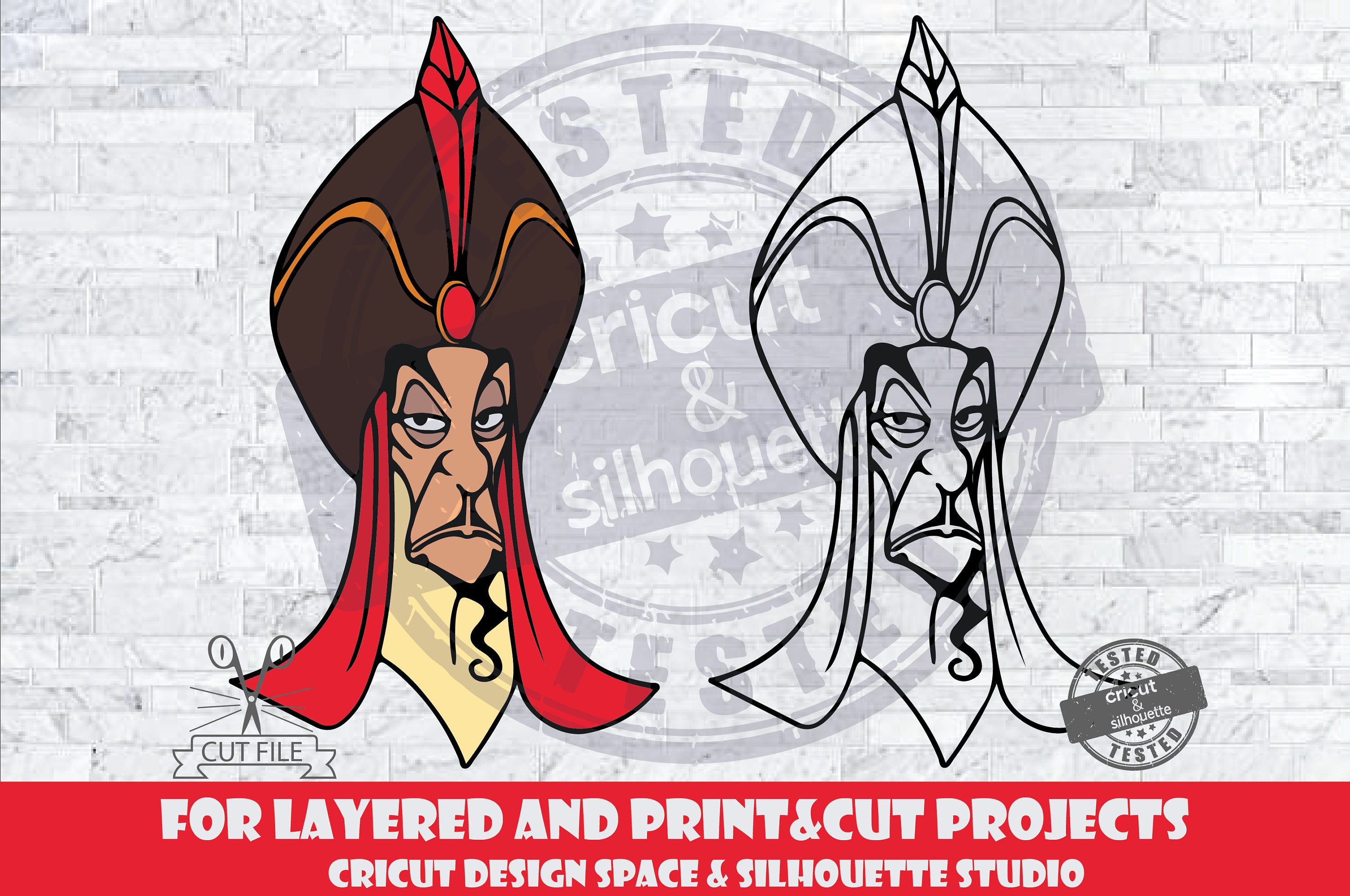 Jafar SVG Aladdin SVG Design Files for Cricut Silhouette Cut - Etsy Canada