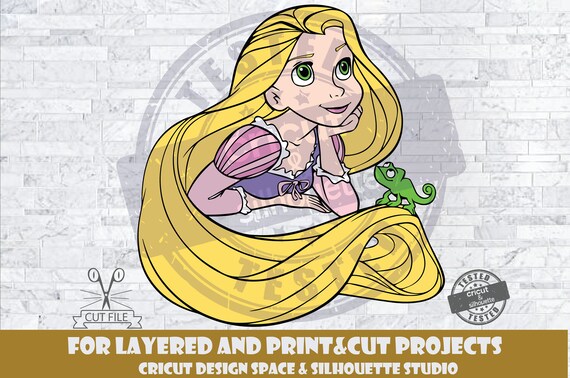 Rapunzel Princess SVG Design Files for Cricut Silhouette Cut - Etsy