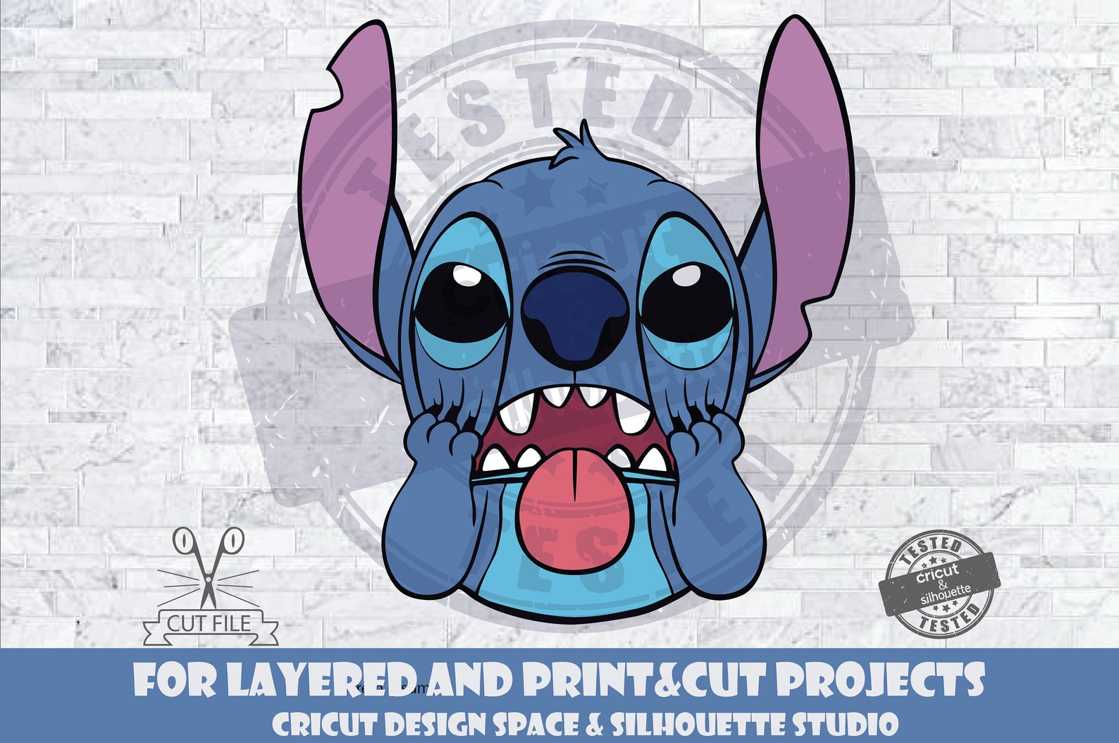 Stitch SVG Design Files for Cricut Silhouette Cut Files - Etsy