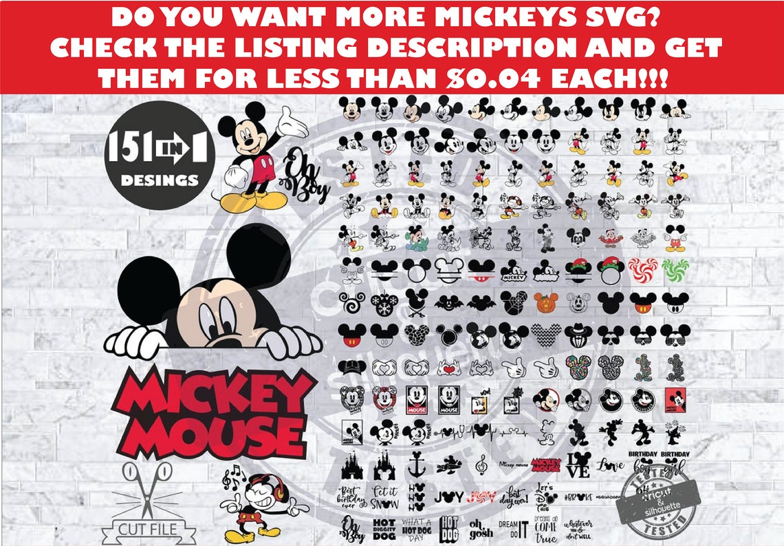 Mickey Mouse the Brave Little Squire SVG Design Files for - Etsy Canada