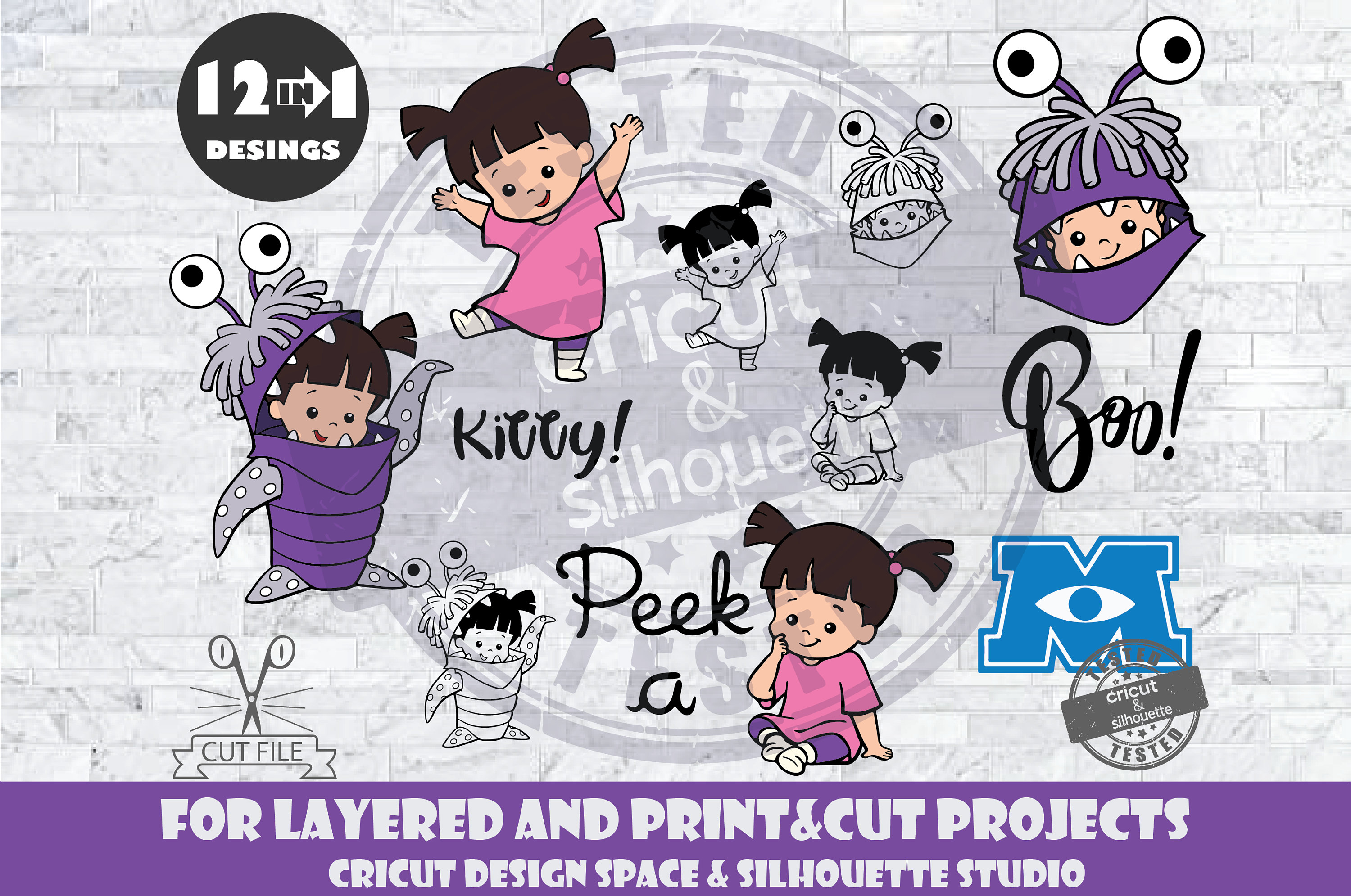 Monsters Inc Svg Bundle Sulley Boo Randall Svg Monsters Inc Inspire Porn Sex Picture