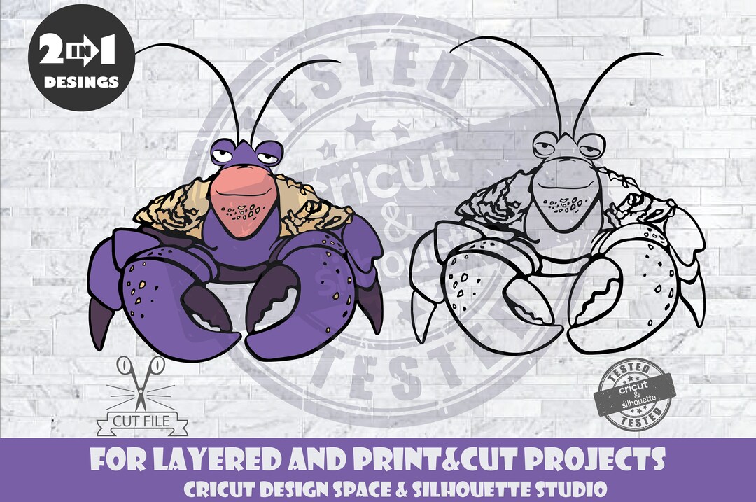 Tamatoa SVG Design Files for Cricut Silhouette Cut Files Layered and ...