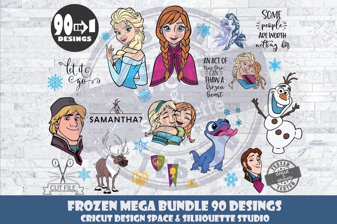 Frozen Mega Bundle SVG Design Files for Cricut Silhouette Cut Files ...