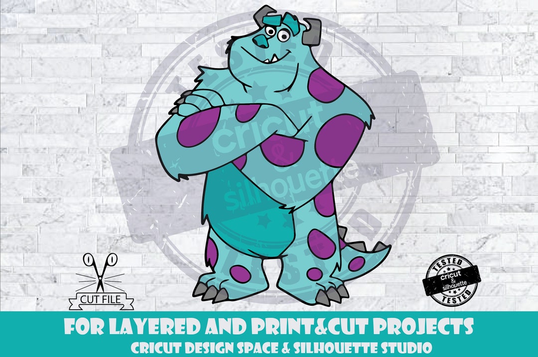 Monsters Inc SVG Sully SVG Design Files for Cricut Silhouette Cut Files ...