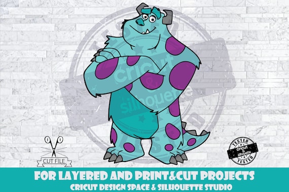 Monsters Inc SVG Sully SVG Design Files For Cricut Silhouette | Etsy