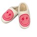 Pink/blue Smiley Face Slippers, Lighting Bolt Slippers, Colorful Unisex ...