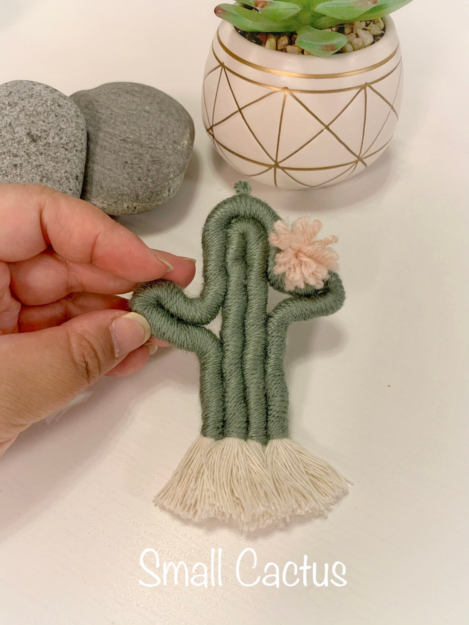 Macrame Cactus Wall Hanging Boho Decor Boho Wall Decor - Etsy