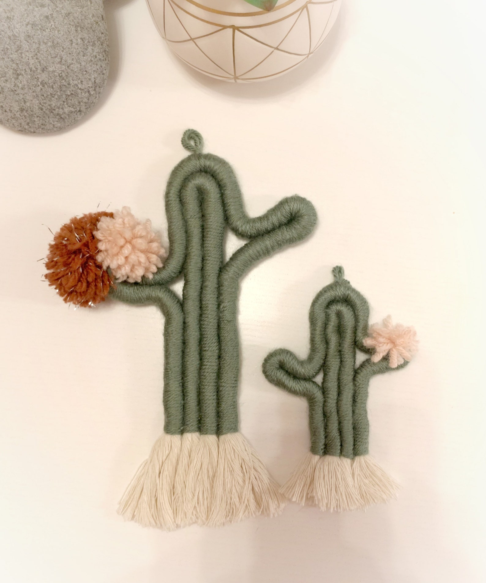 Macrame Cactus Wall Hanging Boho Decor Boho Wall Decor - Etsy