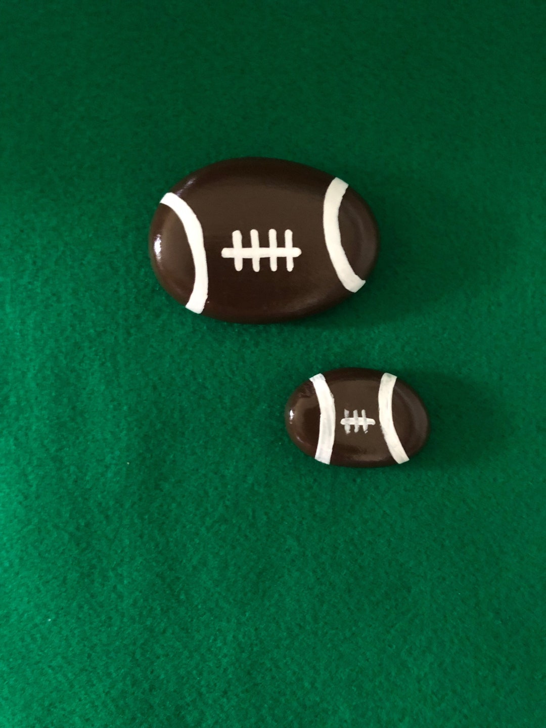 Football Painted Rocks (sold as Set) - Etsy