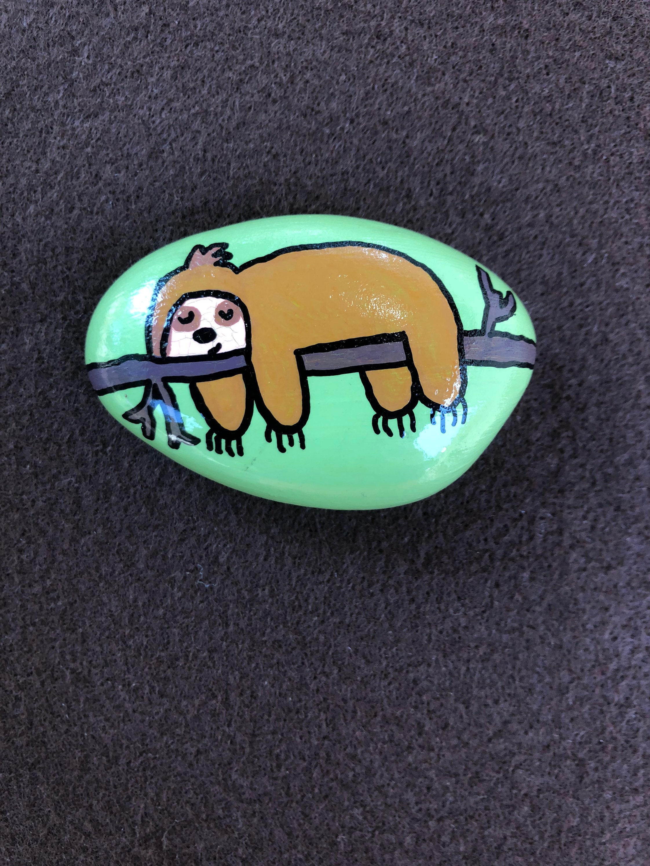 Sloth Rock - Etsy