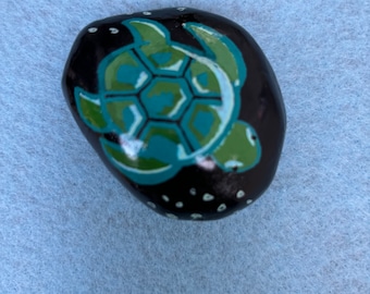 Cute Turtle Painted Rock “nope” - Etsy