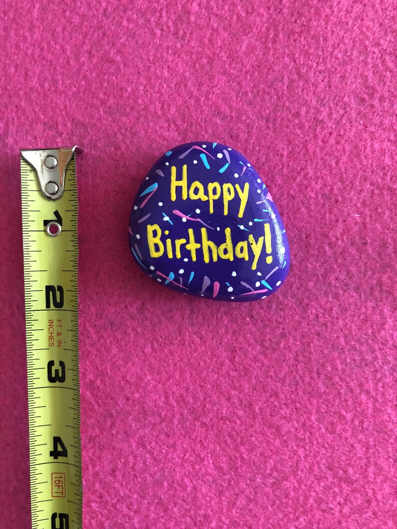 Happy Birthday Rock | Etsy