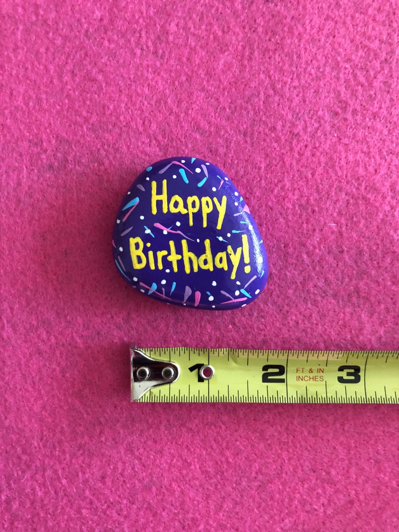 Happy Birthday Rock | Etsy