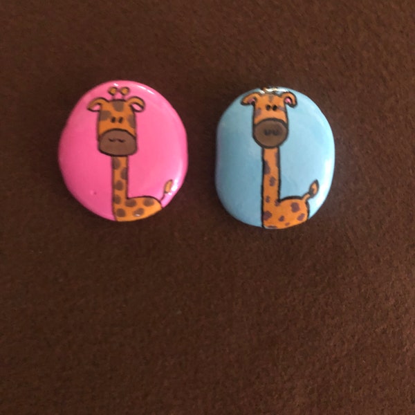 Painted Rock Giraffe - Etsy