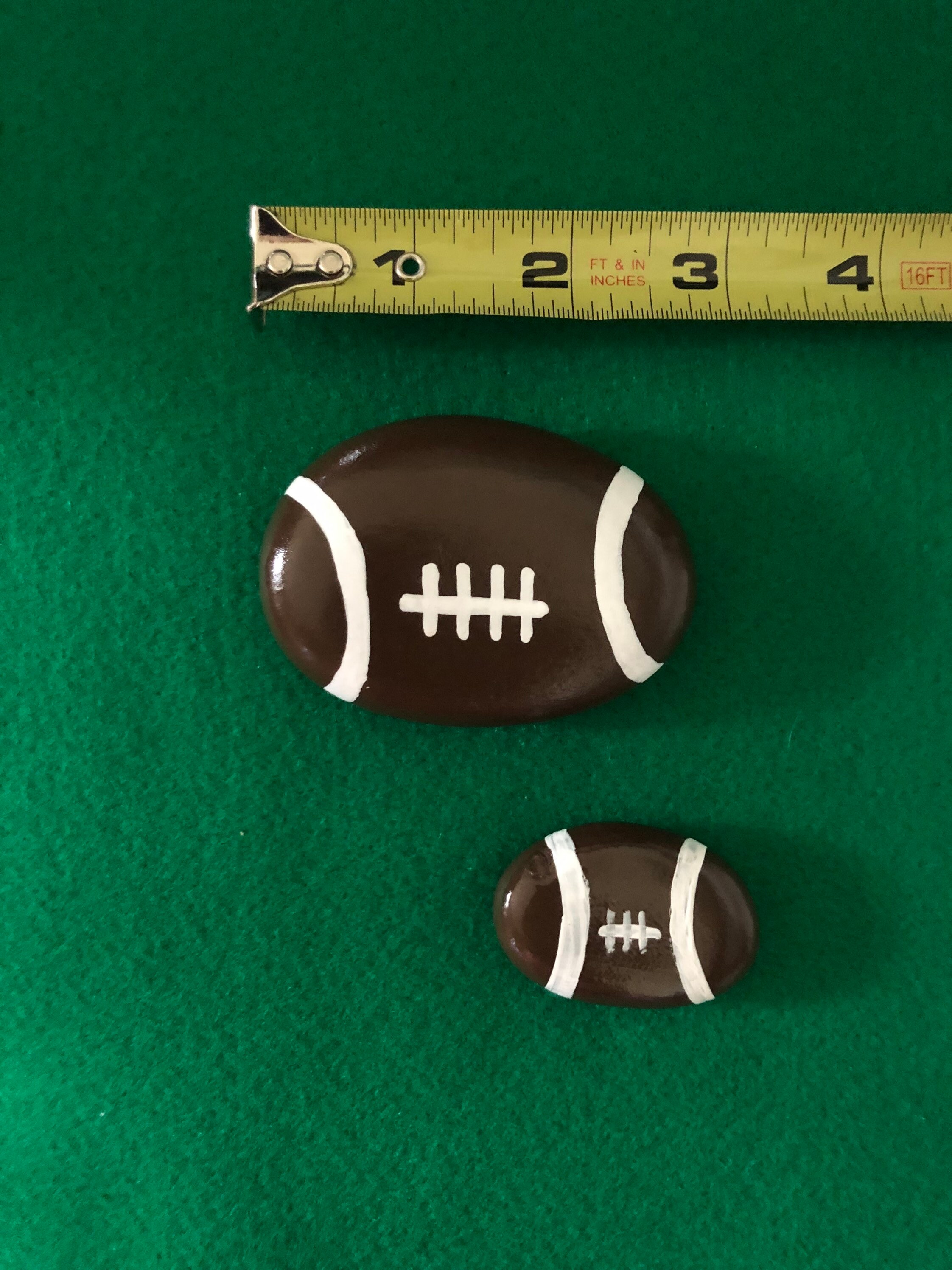 Football Painted Rocks (sold as Set) - Etsy