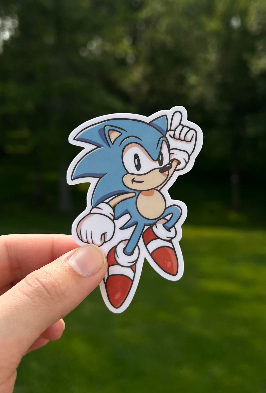 Sonic Sticker - Vinyl - Etsy