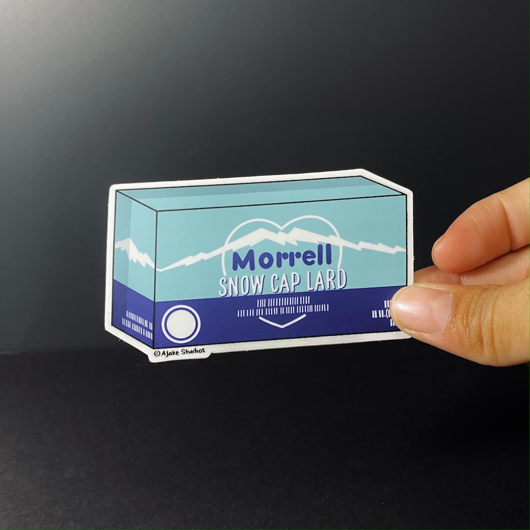 Snow Cap Lard Sticker Water Resistant Weatherproof Matte Vinyl Die Cut ...