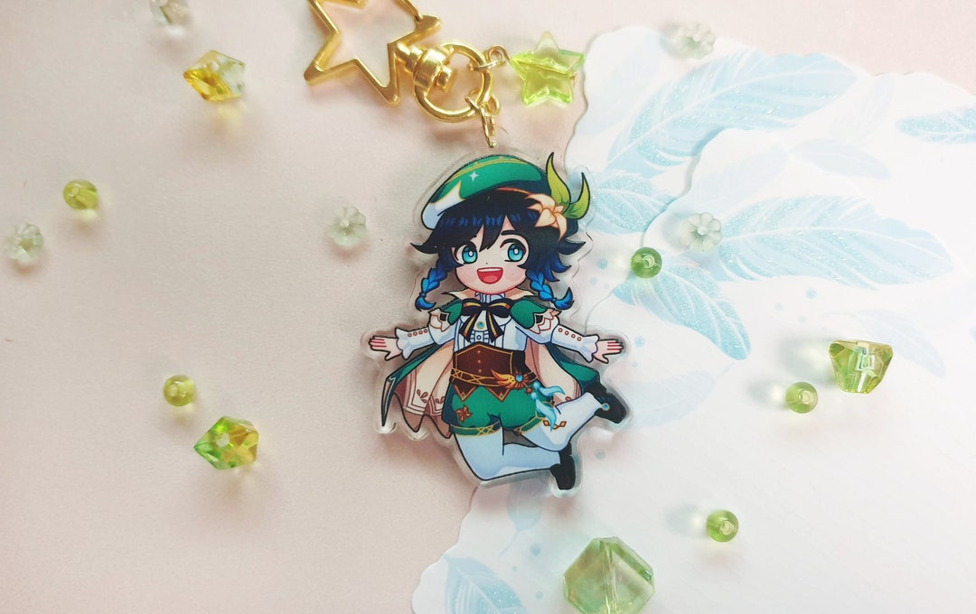 Venti Genshin Impact Acrylic Charm Keychain - Etsy