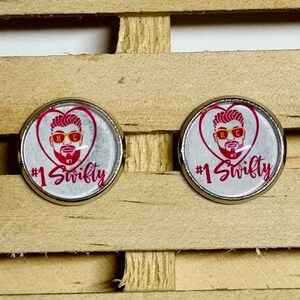 Travis Kelce and Taylor Swift 12mm Earrings, Swifty Gifty, Chiefs Fan ...