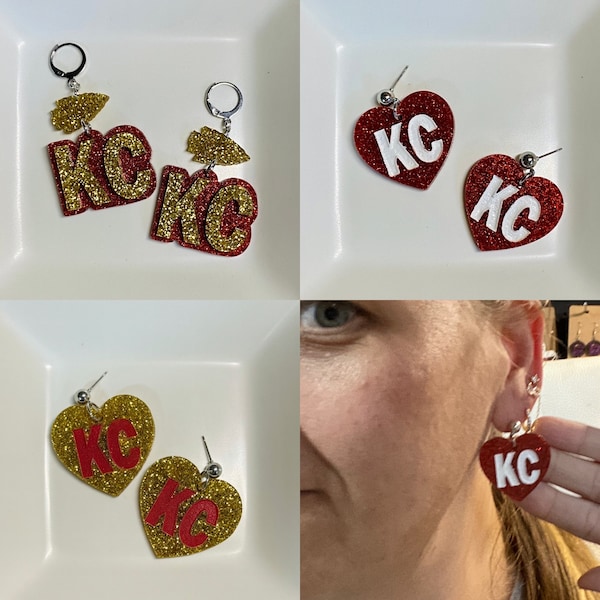 Kansas City Chiefs Earrings - Etsy