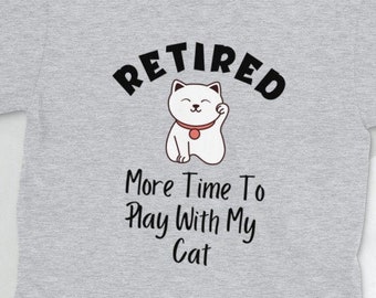 Cat Retired Shirt - Etsy