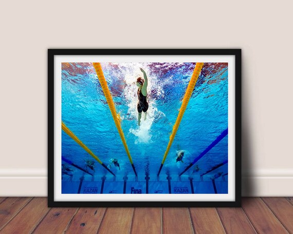 Katie Ledecky Poster USA Women's Olympic Swimmer Poster - Etsy