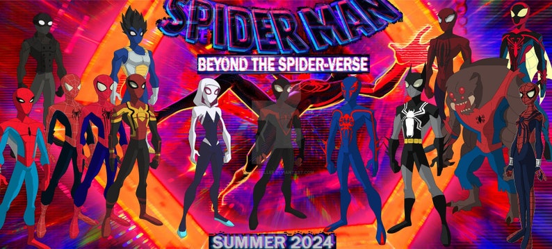Marvel's Spider-man Beyond the Spider-verse 2024 Poster - Etsy