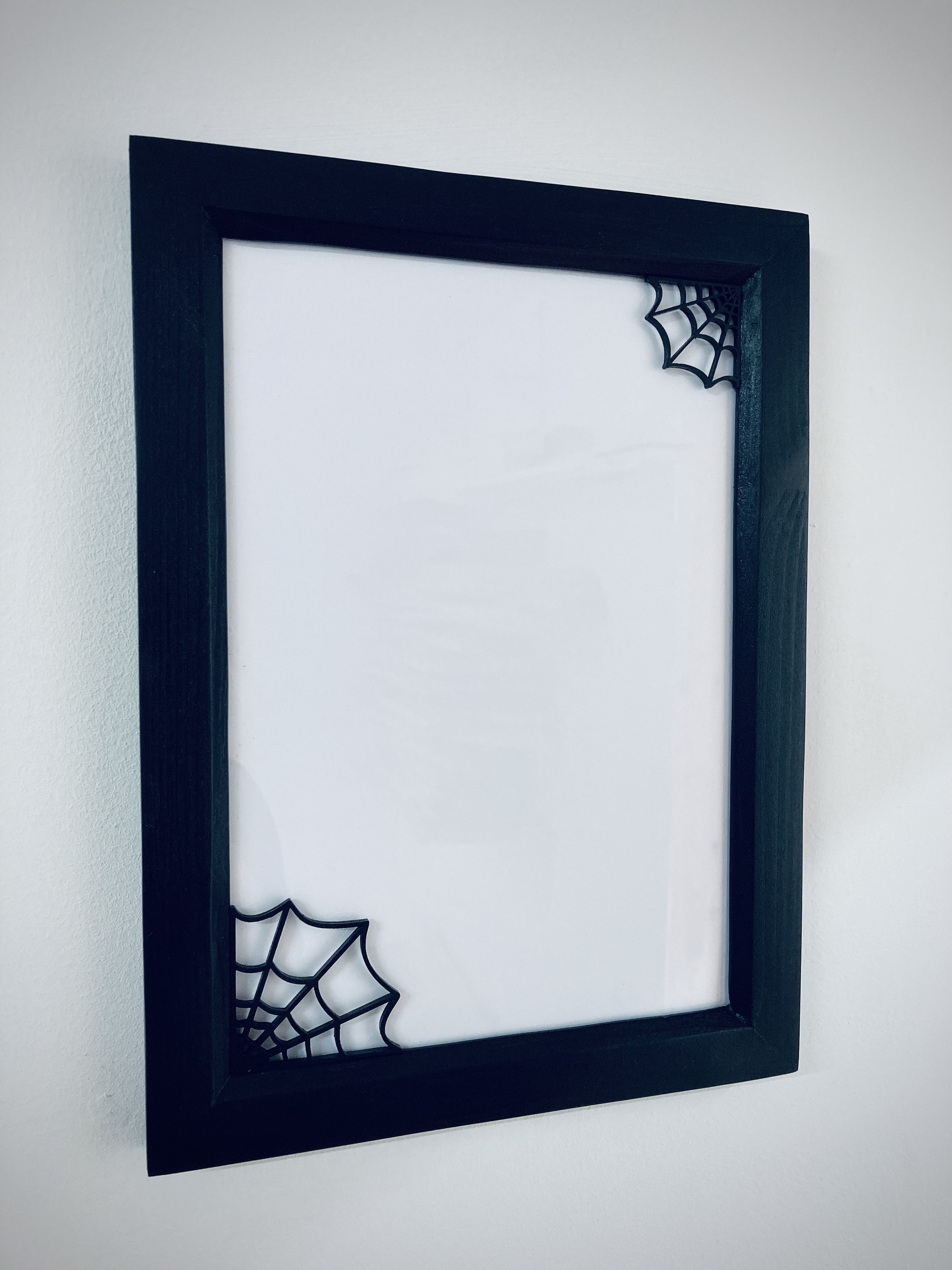 Black Gothic Picture Frames With Spider Webs - Etsy UK