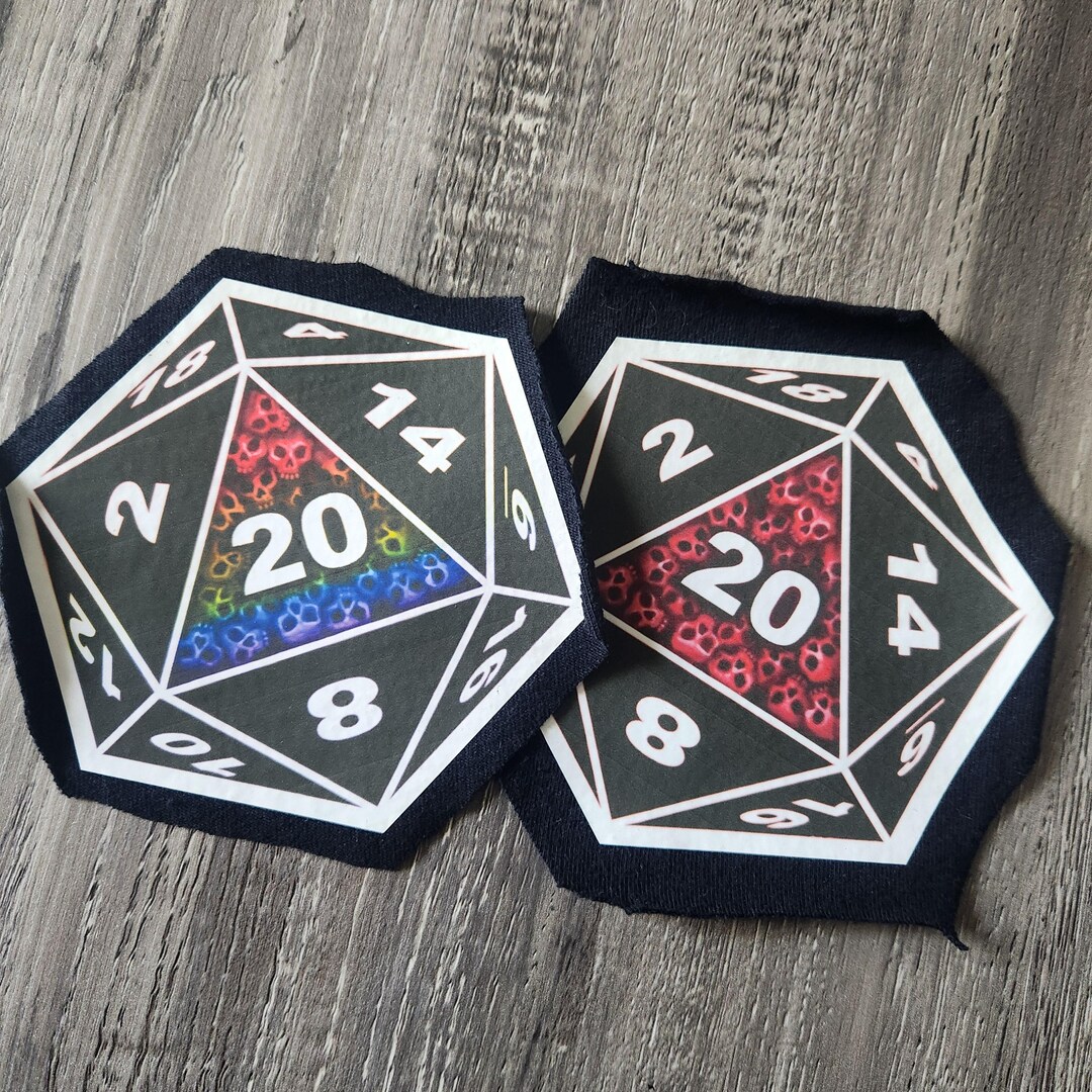 D20 Sew on Fabric Patch - Etsy