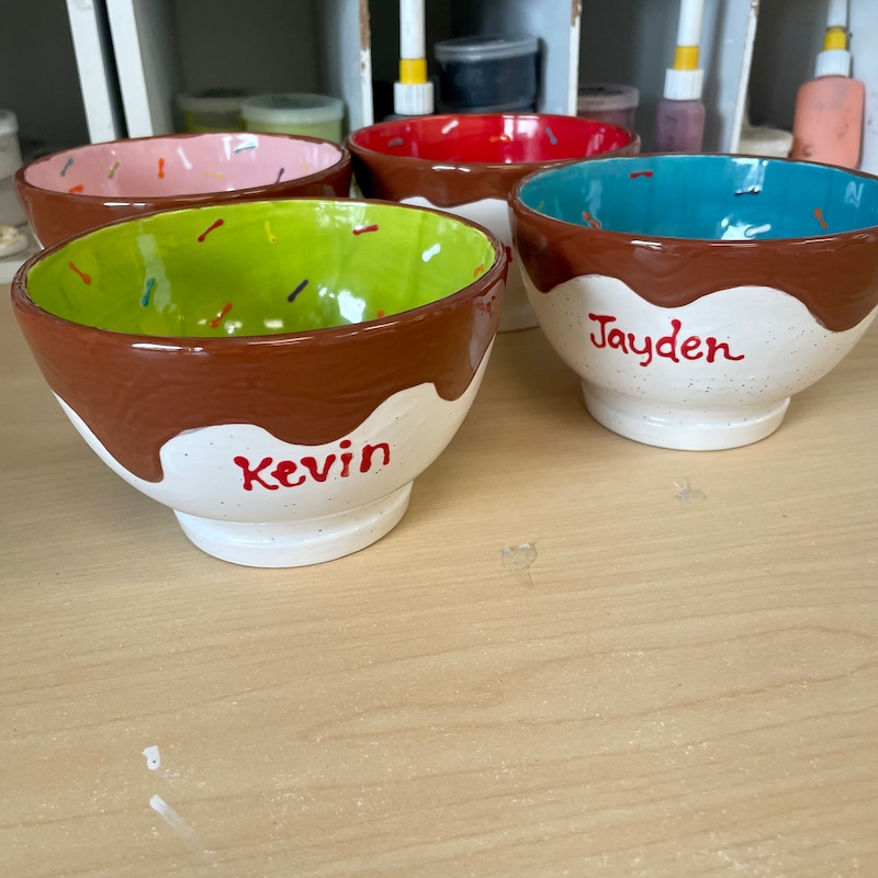 Personalized Ice Cream Bowls - Etsy