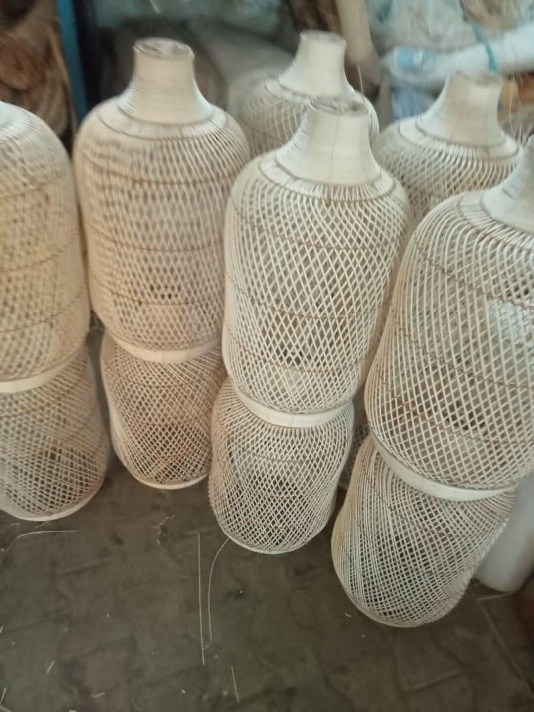 Rattan Pendant Lamp, Large Pendent Light for Home, Restaurant and Cafe ...