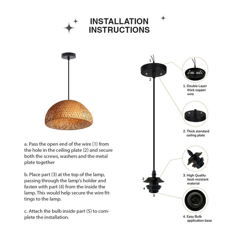 Long Group Cane/bamboo Pendant Light Perfect for Modern Homes, Living ...