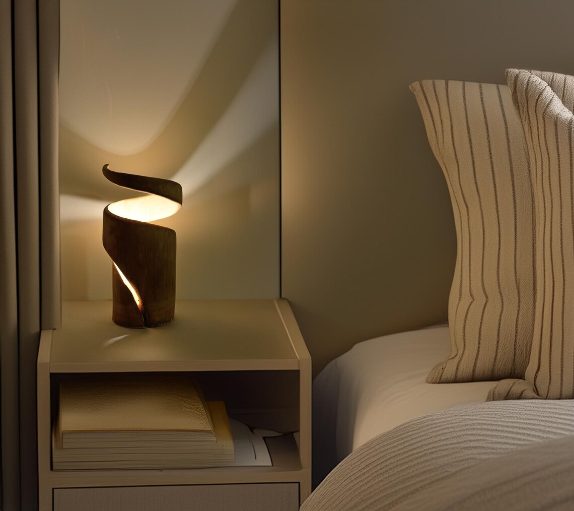 Eco-friendly Bamboo STUDY TABLE Light Perfect for Modern Homes, Living ...