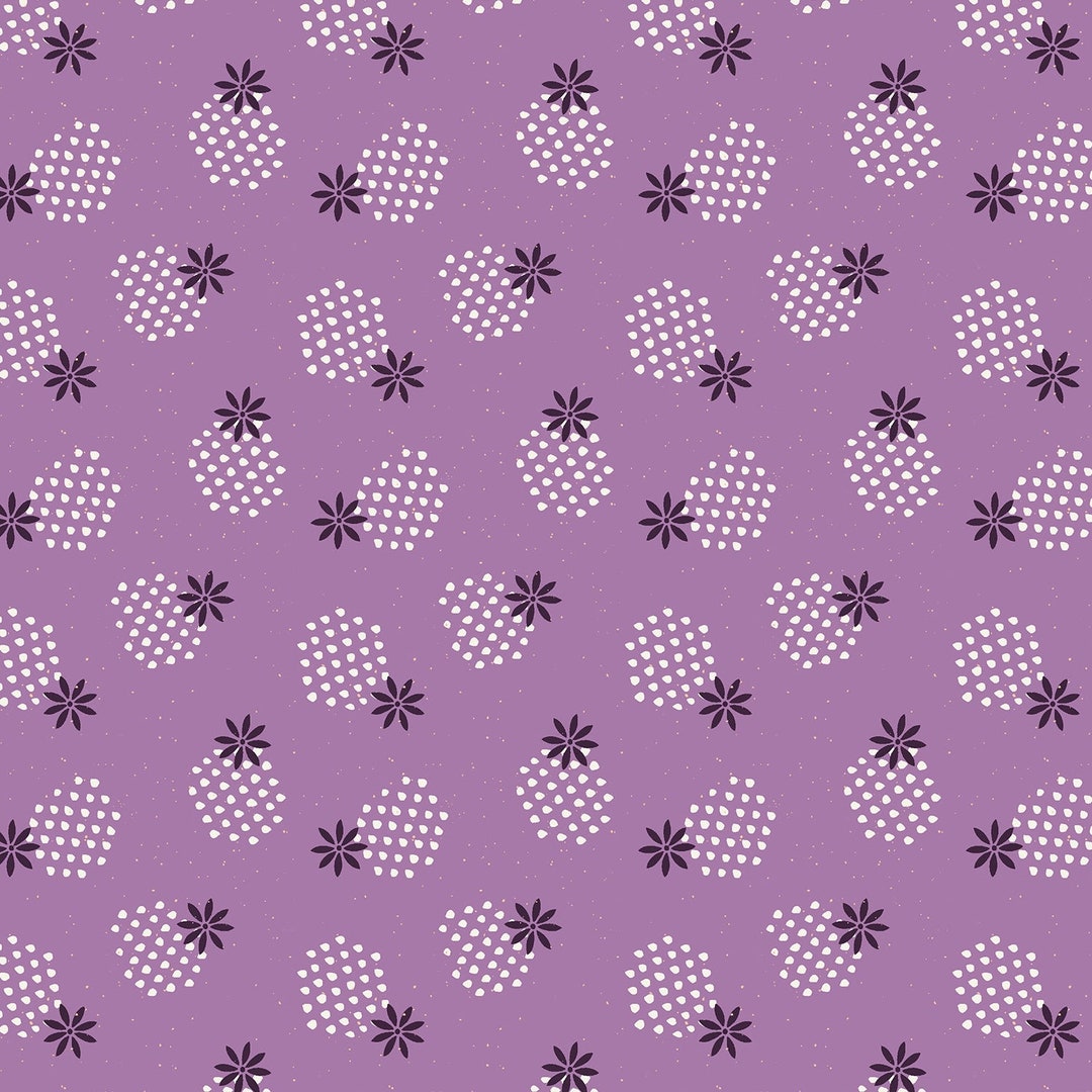 Spritely Sprouts- Lilac | by the Half Yard - Etsy