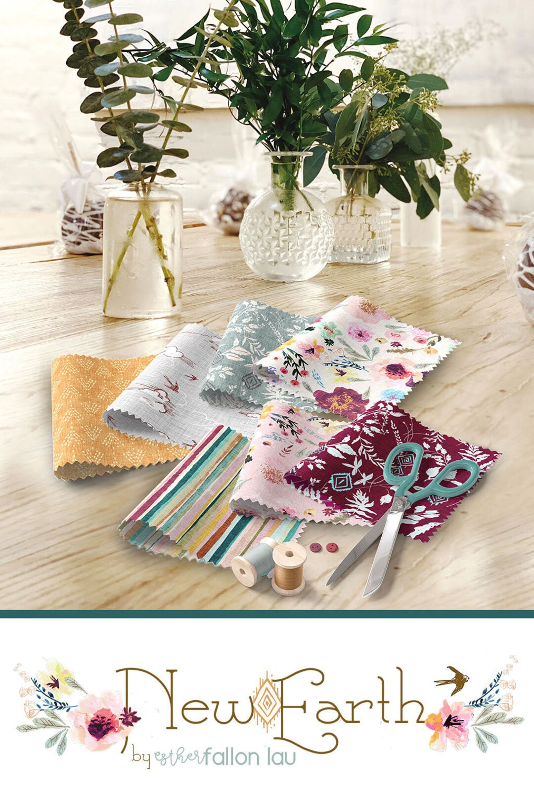 New Earth Designed by Esther Fallon Lau for Clothworks- by the Yard - Etsy