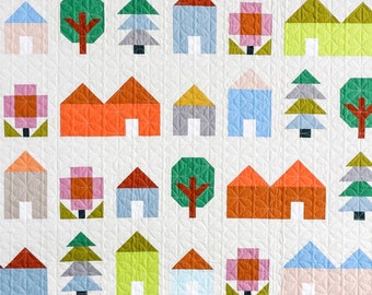 Tiny Town Quilt Pattern PPP 17 Designed by Pen and Paper - Etsy