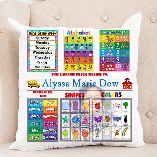 Learning Pillow PNG Learning Design Pre K Gift for Girl - Etsy