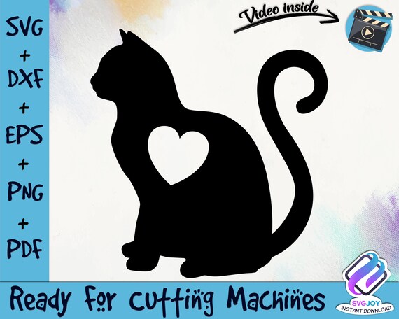 Cat Svg Svg Files for Cricut Cat Clipart Printable Art - Etsy