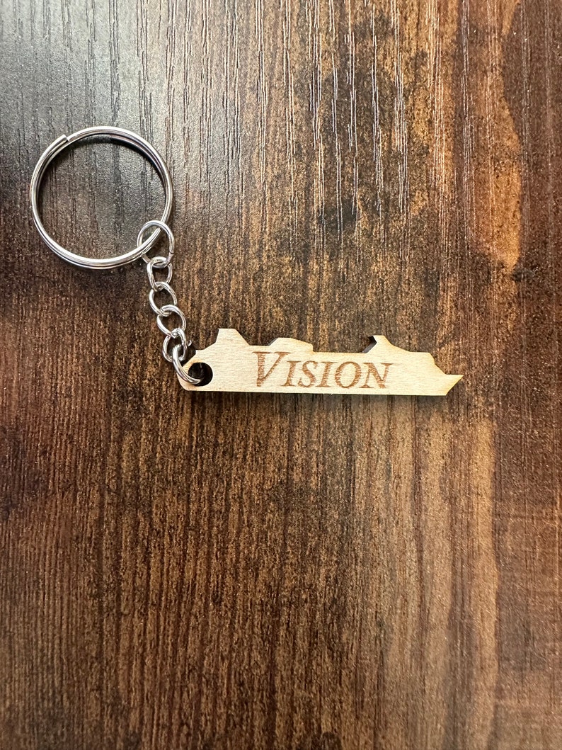 Royal Caribbean Ship Keychain Made of Wood: Icon, Oasis, Quantum ...